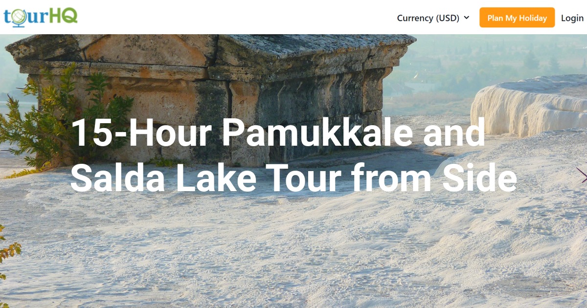 15-Hour Pamukkale and Salda Lake Tour from Side